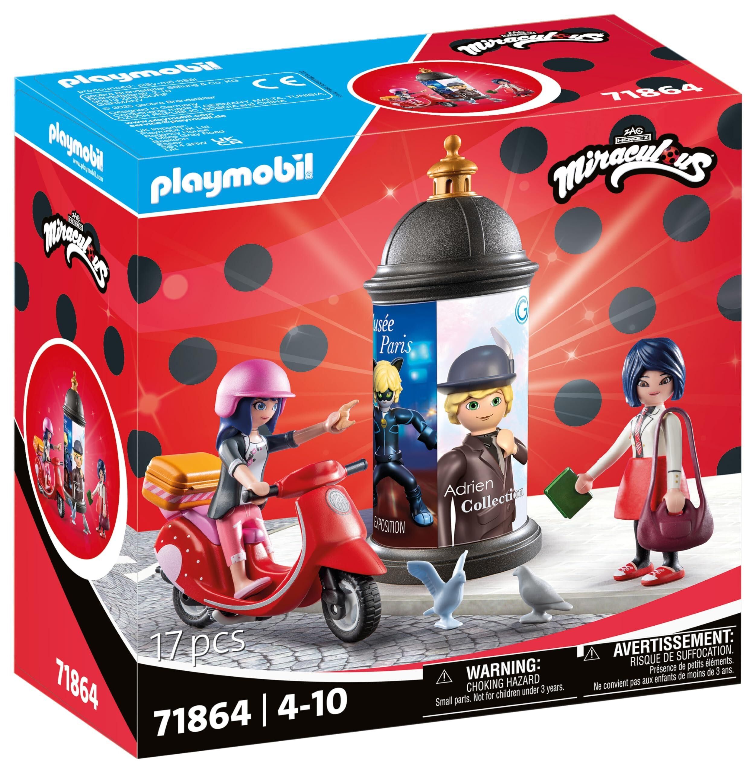 Buy wholesale PLAYMOBIL 71864 Miraculous: Marinette on Scooter & Kagami ...