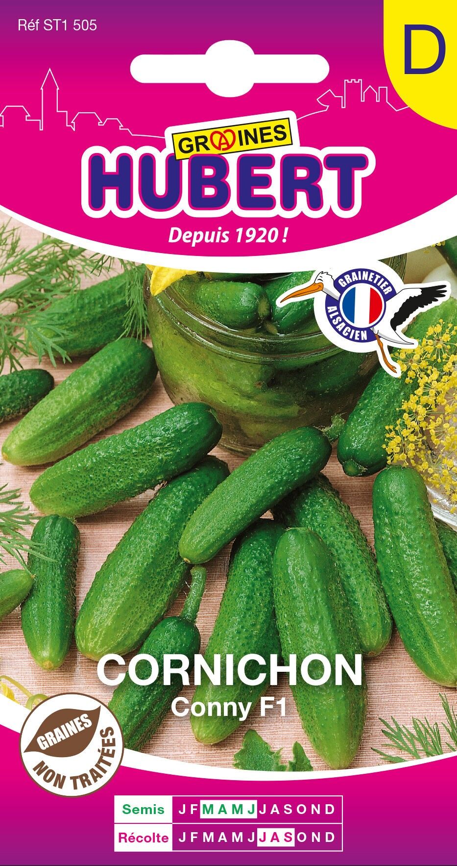 Achat Cornichon Conny F1 - Sachet de 25 Graines en gros