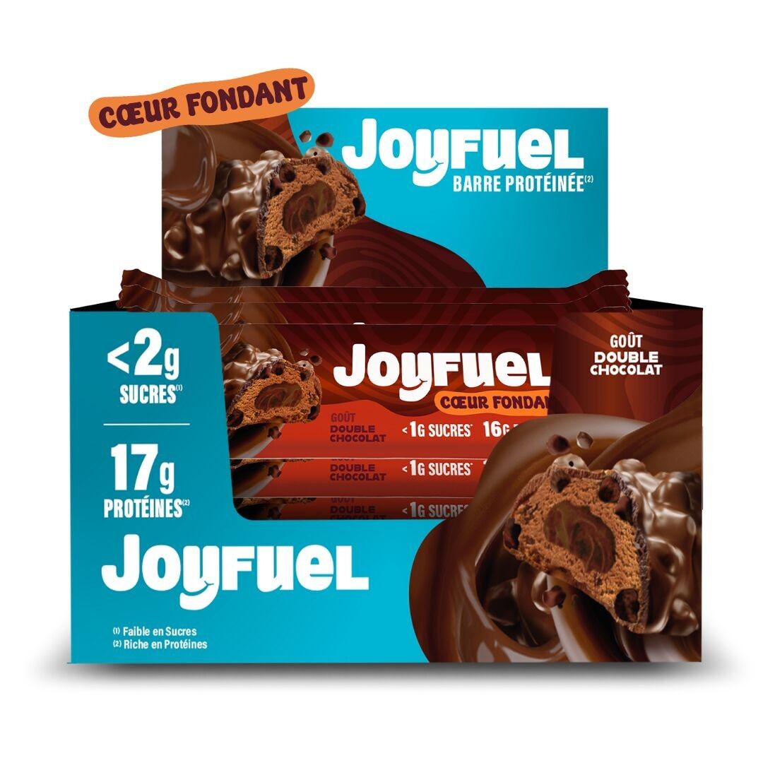Achat JOYFUEL - Barre Protéinée Cœur Fondant - Goûts Double Chocolat