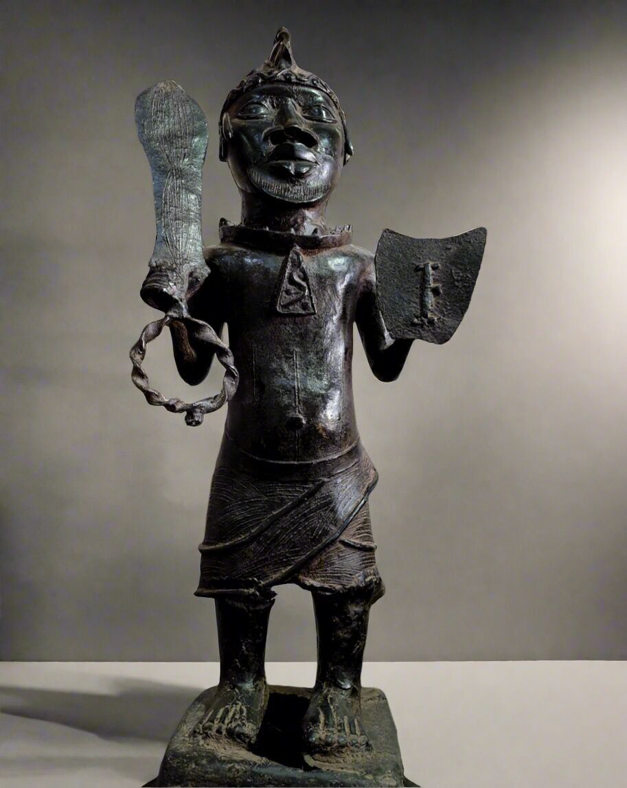 Buy wholesale Bronze warrior of Oba Ife, Benin Kingdom, Nigeria