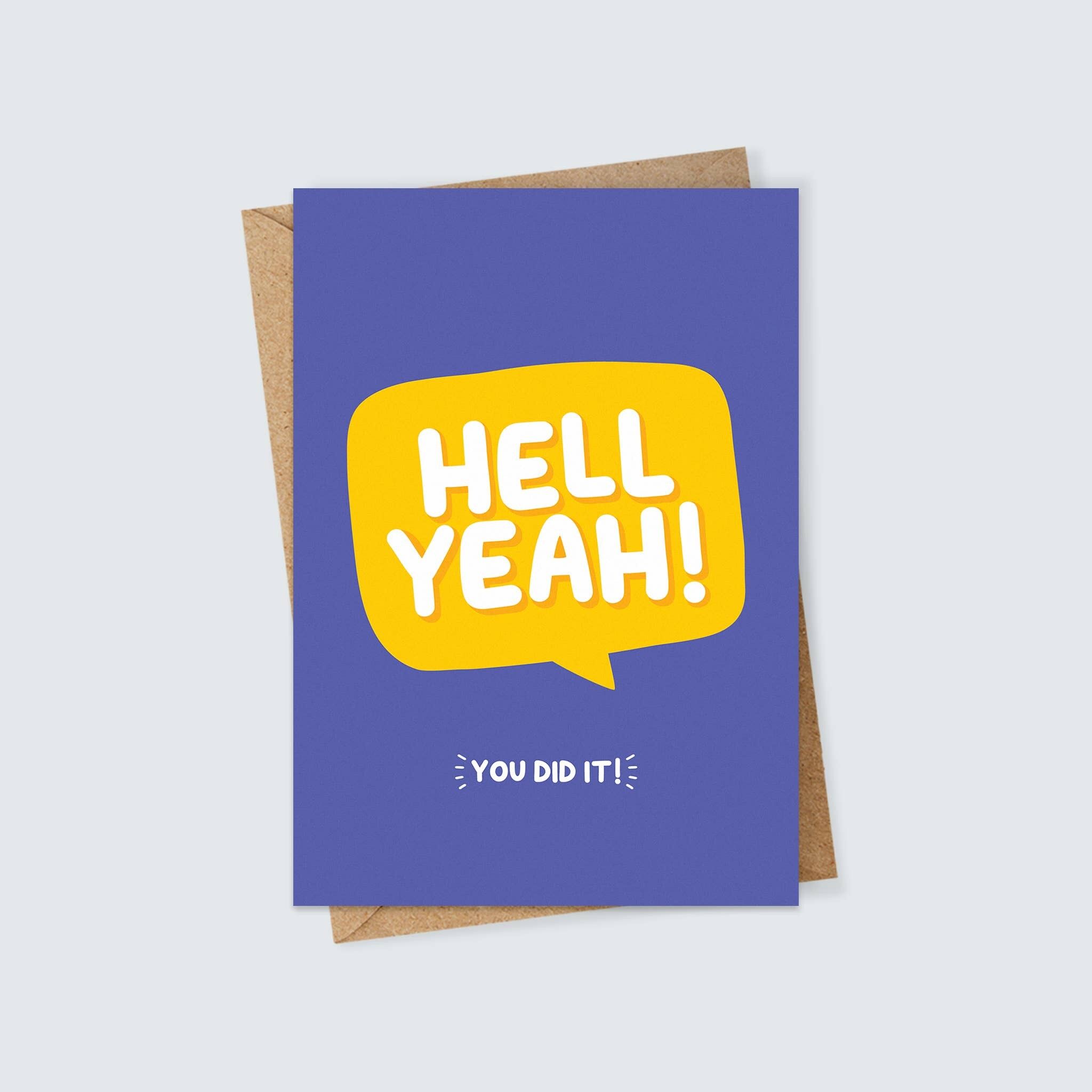 Buy wholesale Hell Yeah Congratulations Card