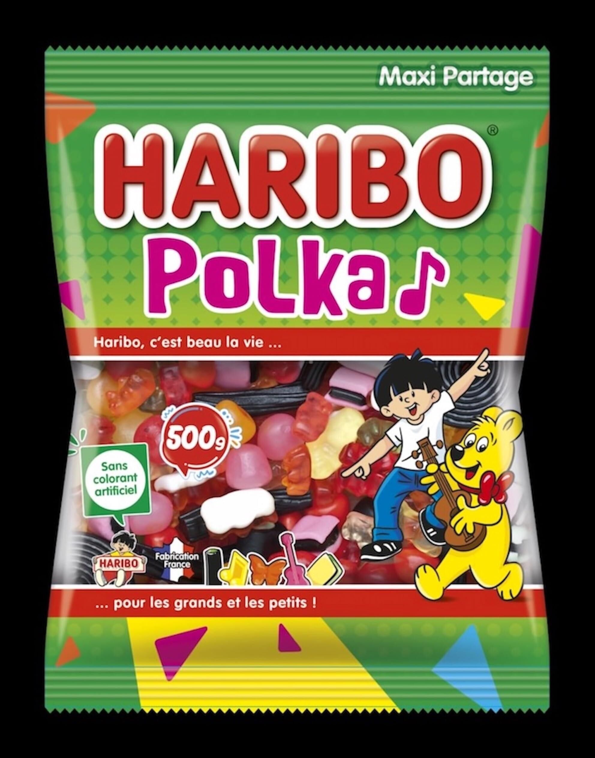 Achat HARIBO - Polka - Assortiment De Bonbons - Sans Colorants ...