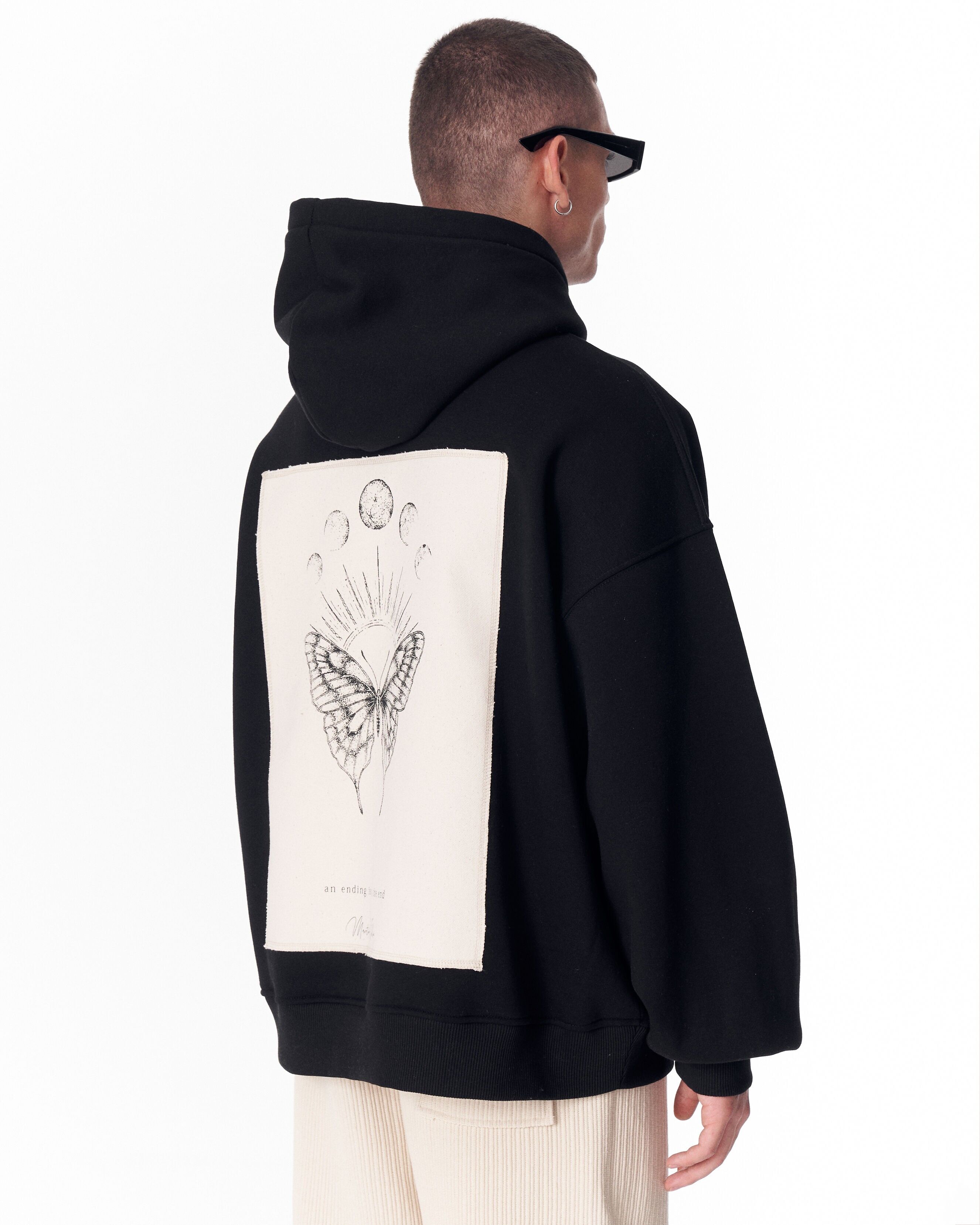 Buy wholesale Monarch Loop Men's Hoodie in Black