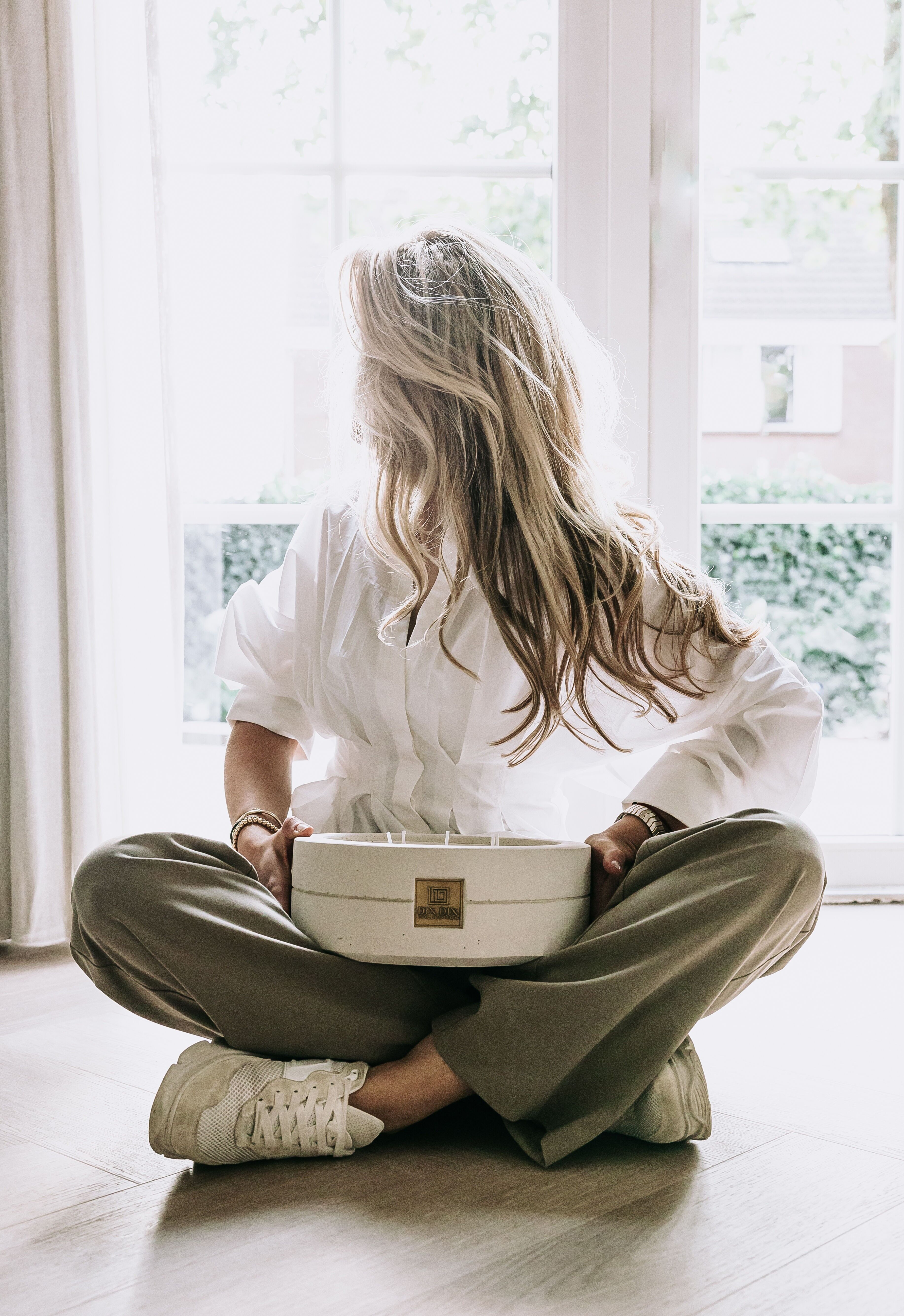 Achat Bougie parfumée de luxe en béton PURE - XL (2500 g) - Cire de ...