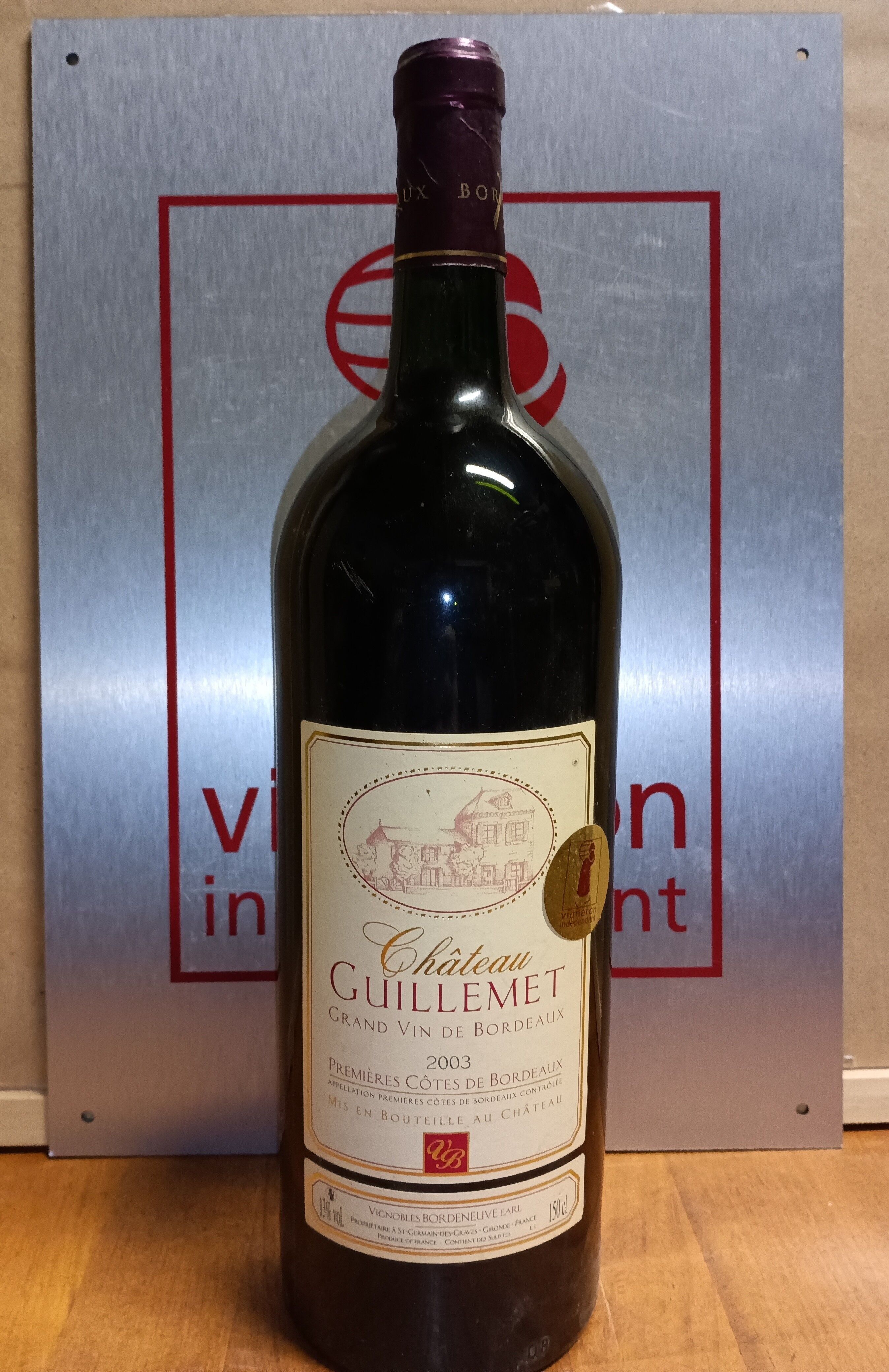 Buy wholesale Château Guillemet Côtes de Bordeaux red 2003 Magnum