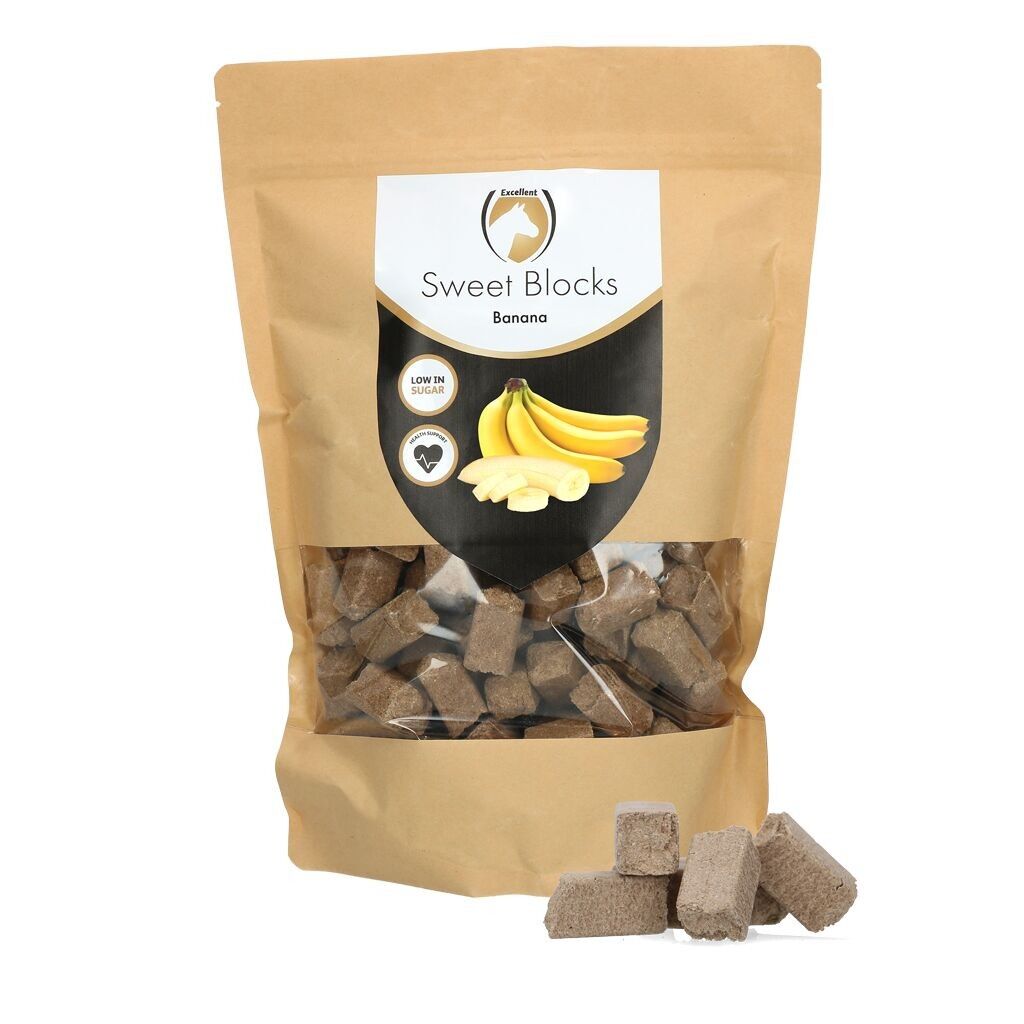 Achat Excellent Horse Sweet Blocks Banane 1 kg en gros