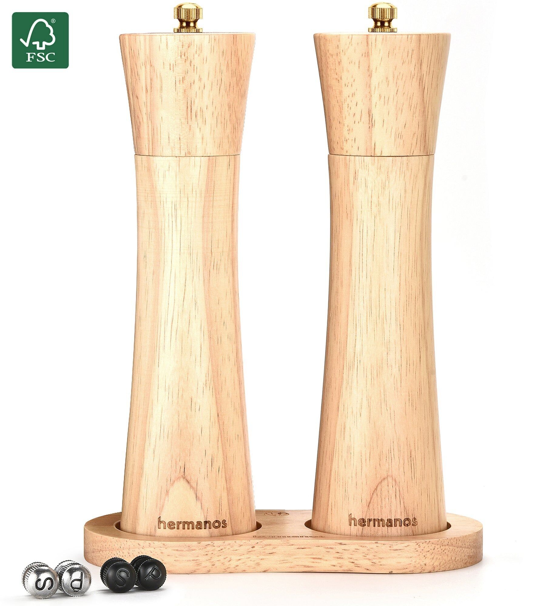 Achat Ensemble moulin à poivre et à sel manuel vierge - Bali - 22 cm en ...