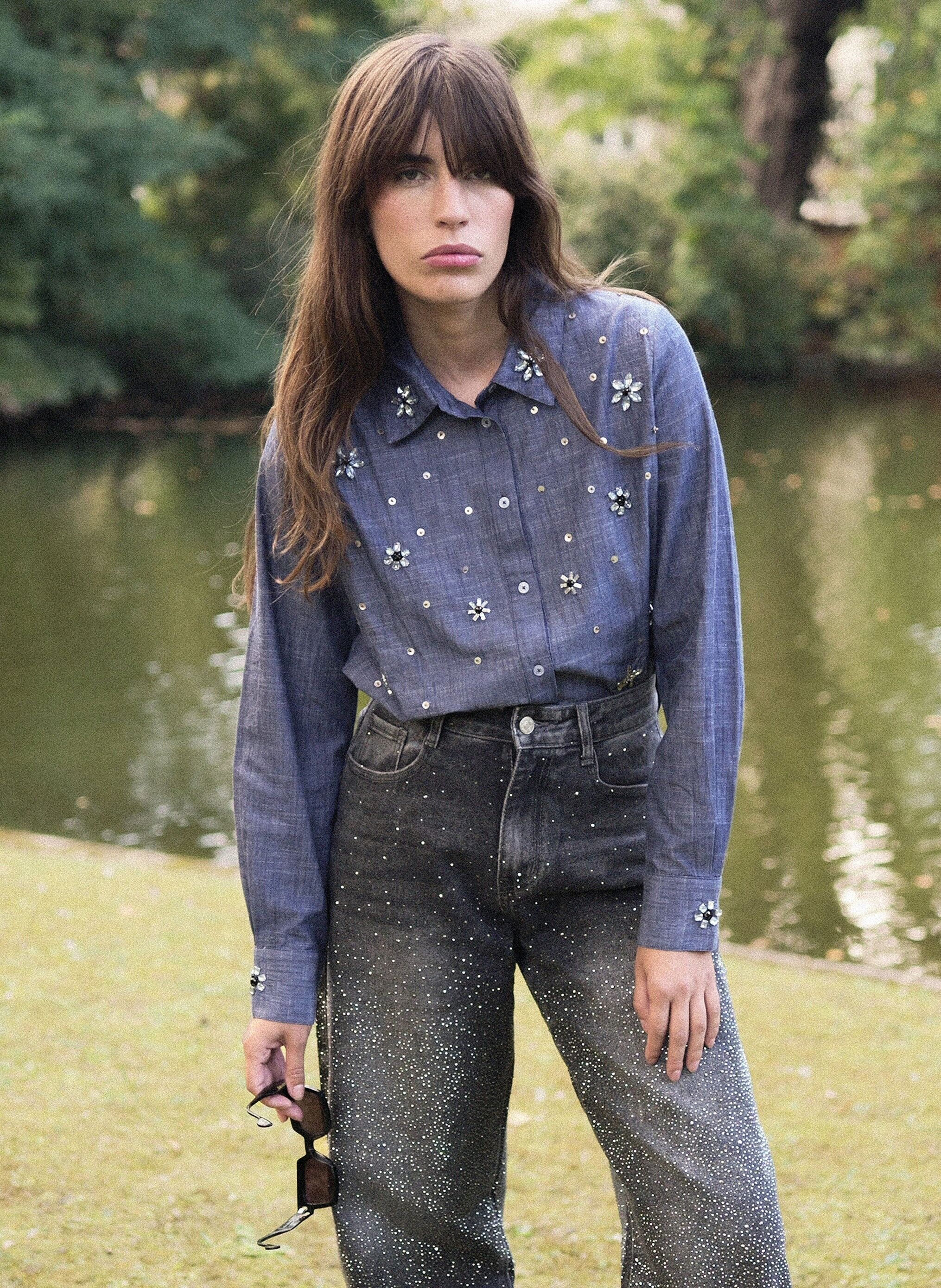 Achat CHEMISE STELIA jean en gros