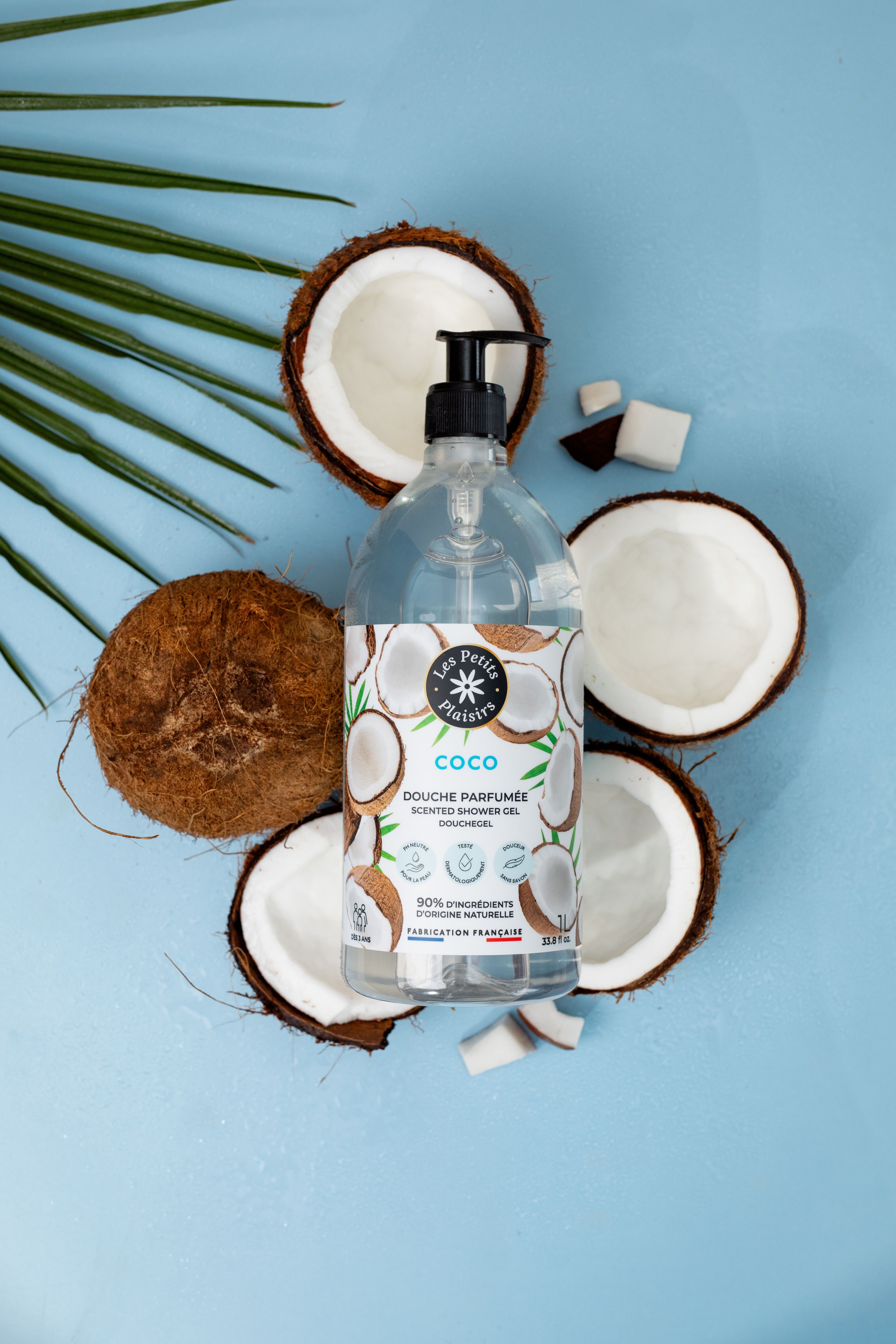 Achat NOUVEAU - GEL DOUCHE - Coco - 90% NATUREL (1 litre) en gros
