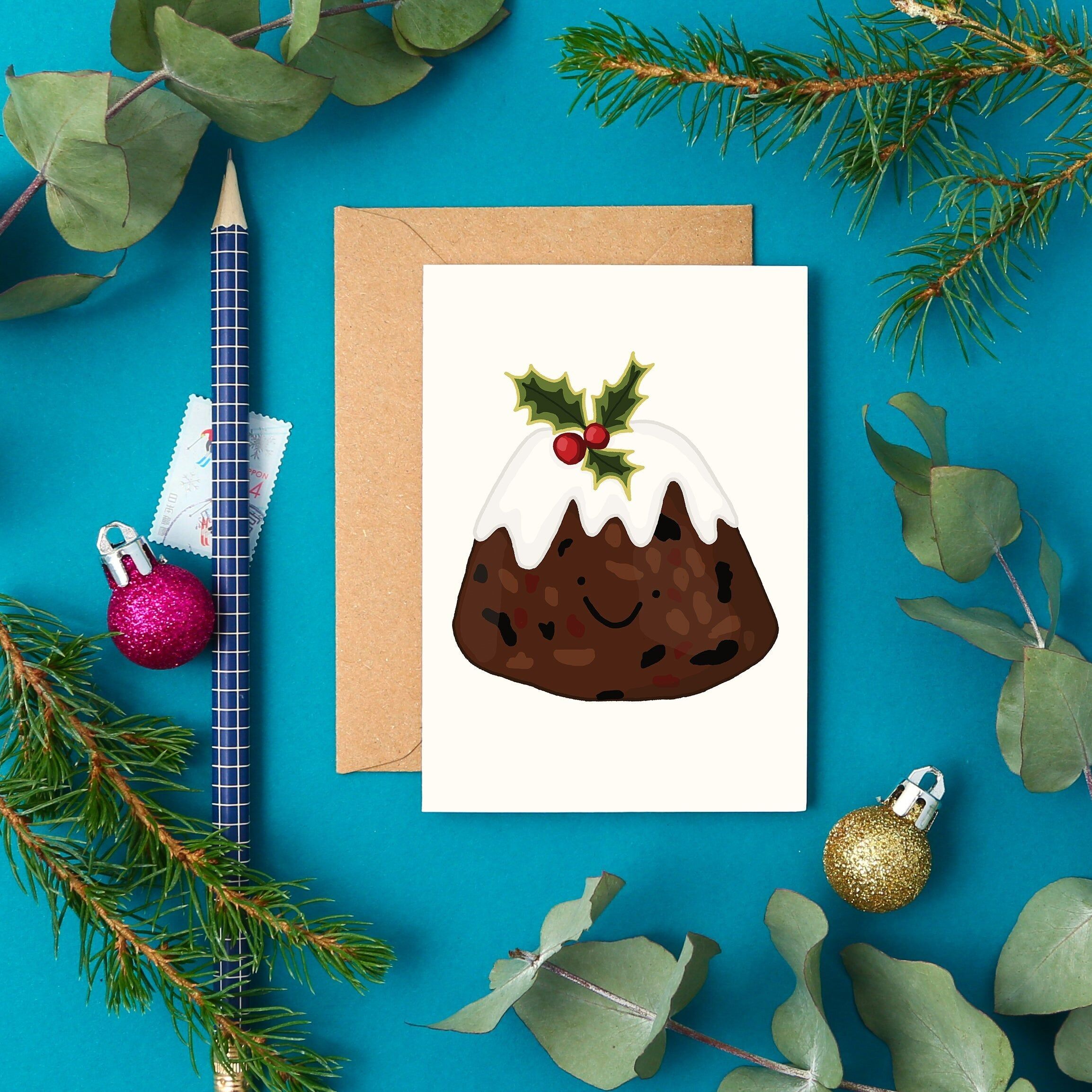 Achat Mini-carte de Noël Pudding en gros