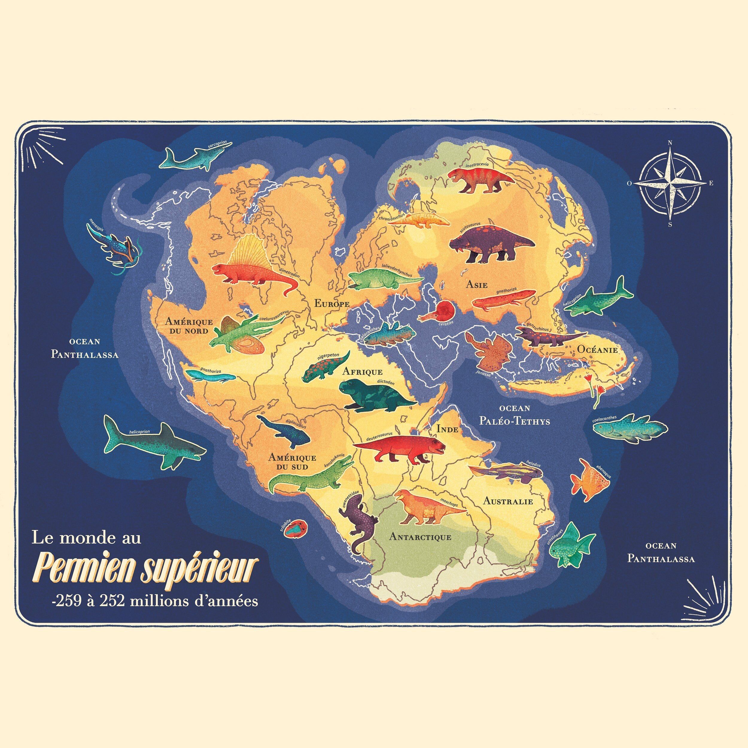 Buy wholesale Map of Pangaea Poster