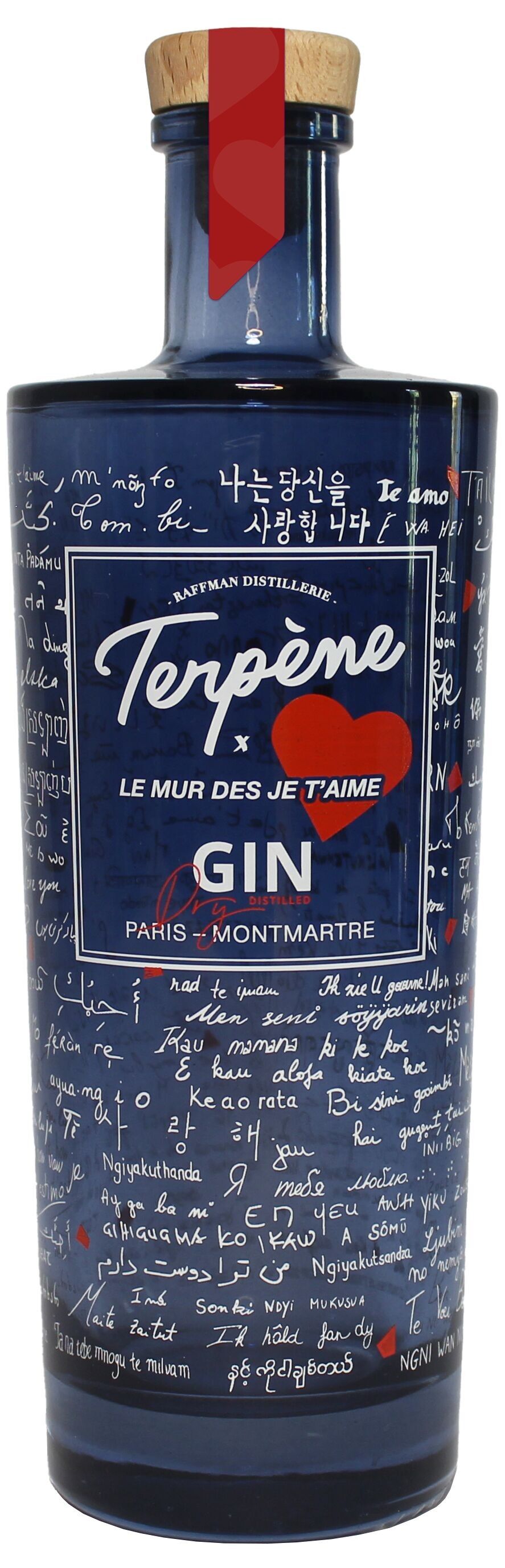 Buy wholesale Organic Terpene Gin - The Wall of Love - 43.3% ABV - CHR