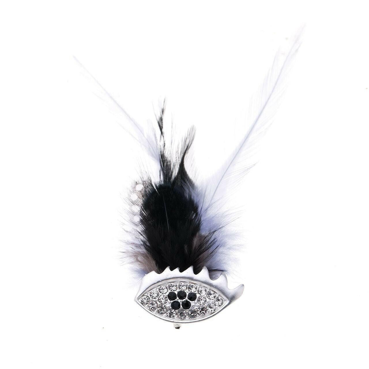 Achat Broche - Plume véritable - Yeux d'ange en gros