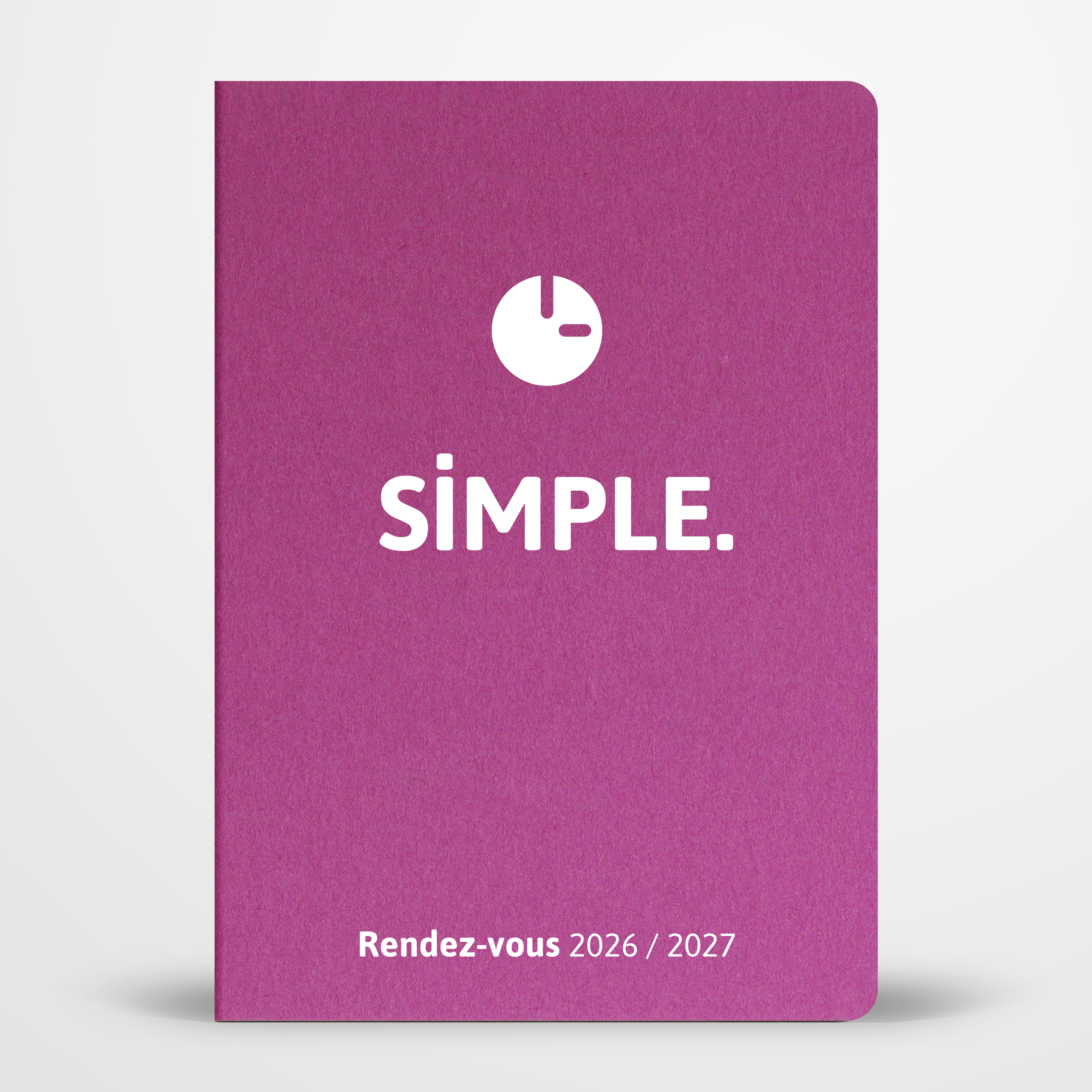 Achat Agenda semainier 2026-2027 - SIMPLE Rendez-vous - Fuchsia en gros