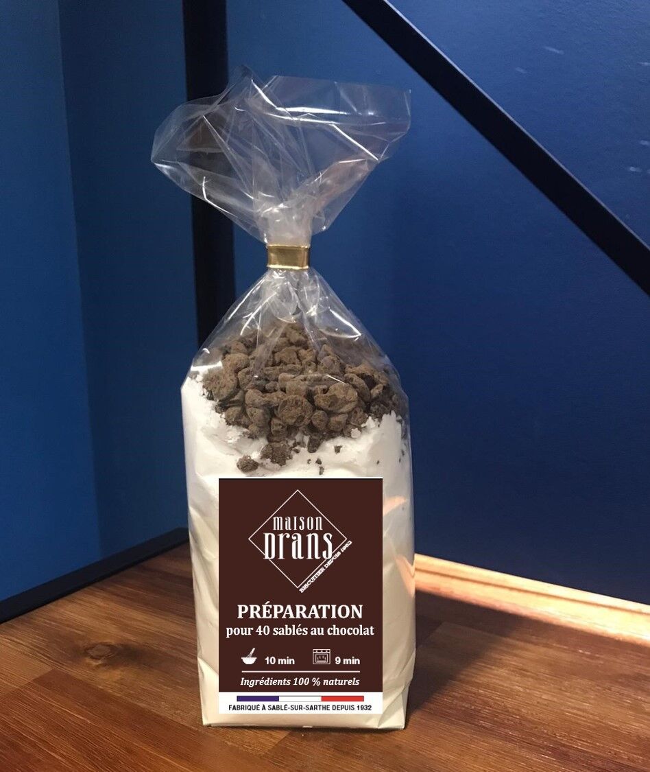 Buy wholesale Preparation for 40 chocolate shortbread cookies - 450g