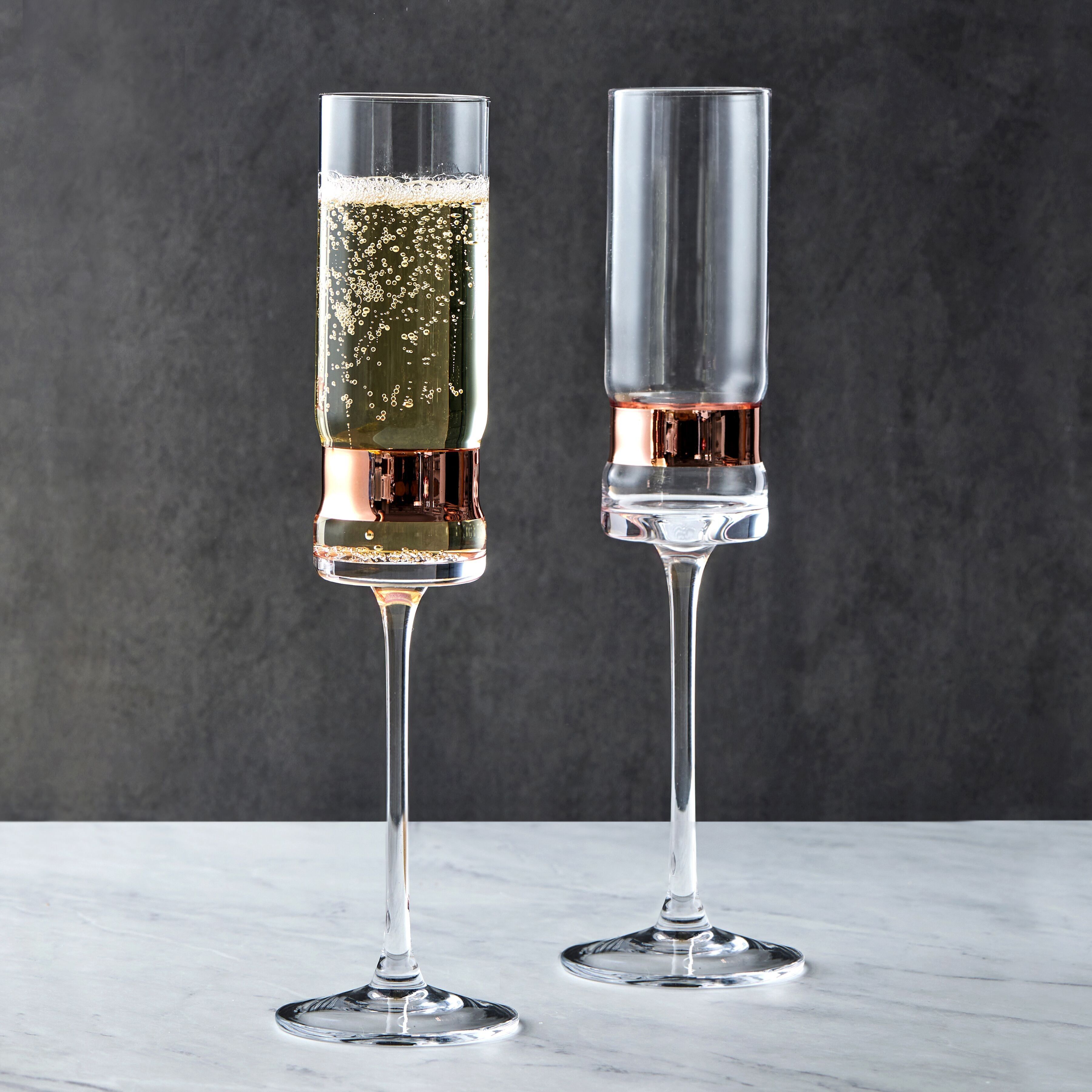 Achat Set de 2 Flûtes à Champagne SoHo Bronze en gros