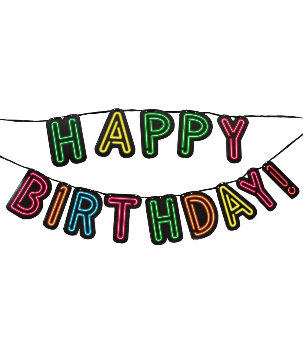 Buy wholesale Neon slinger - Happy birthday