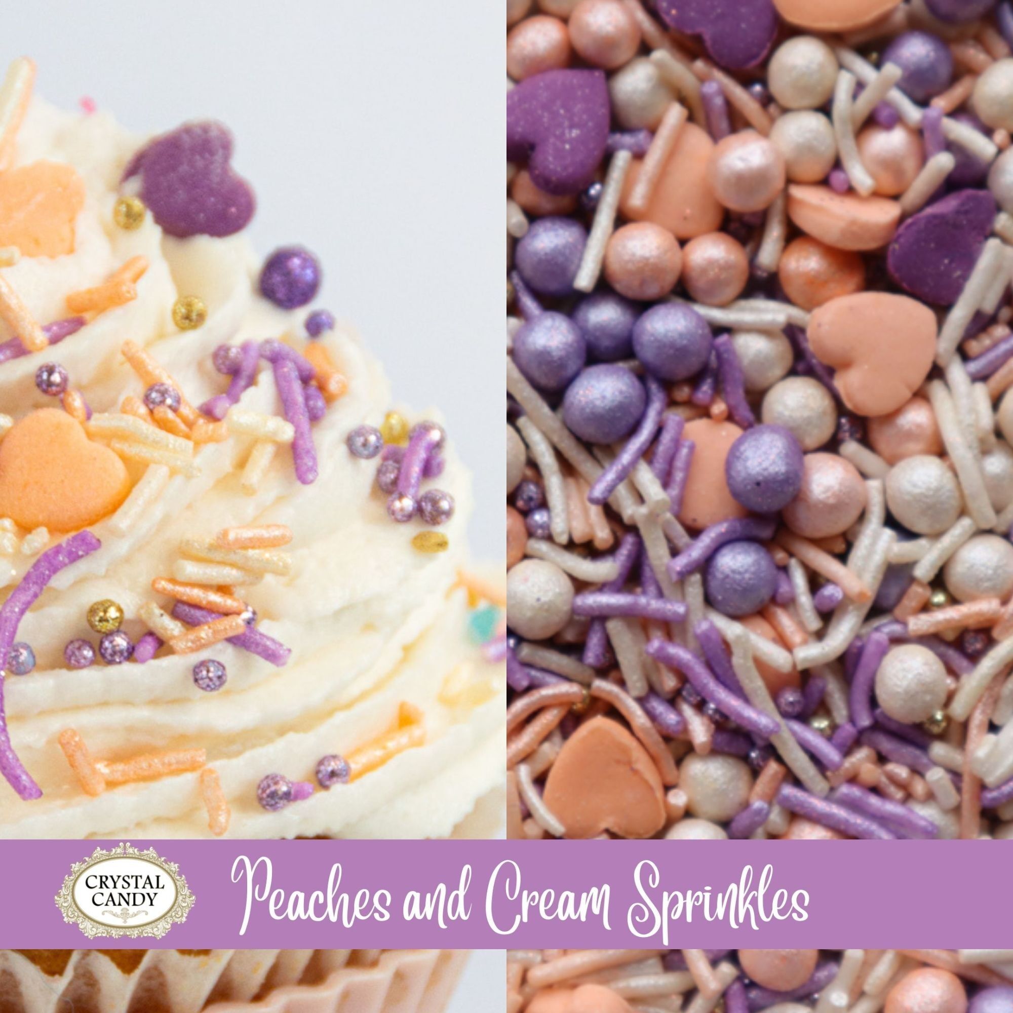 Achat Crystal Candy - The Perfect Sprinkle - Pêches et crème en gros