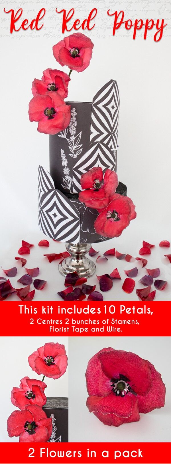 Buy wholesale Crystal Candy Edible Wafer Flowers and Leaves - Make a ...