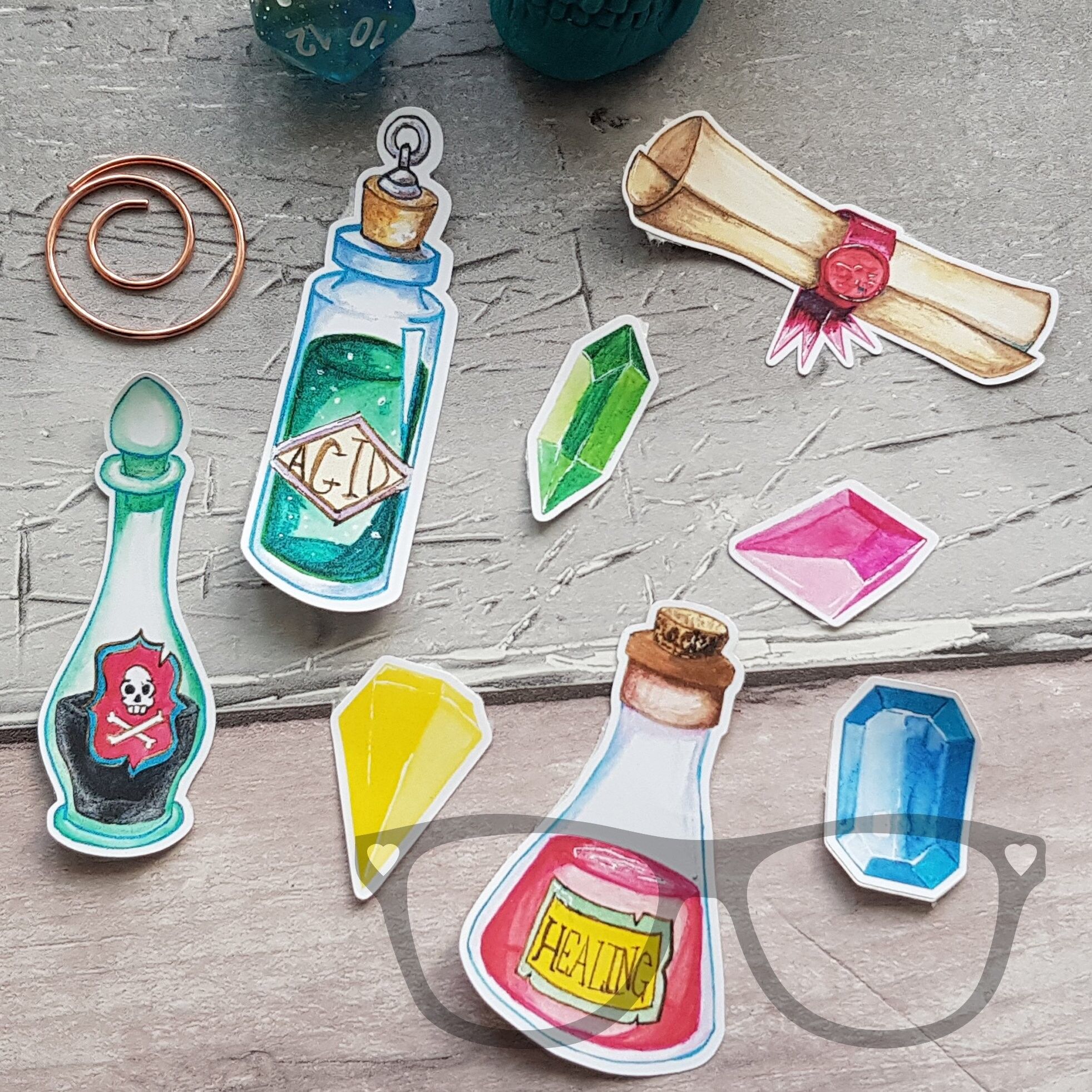 Buy wholesale RPG Potions Sticker set