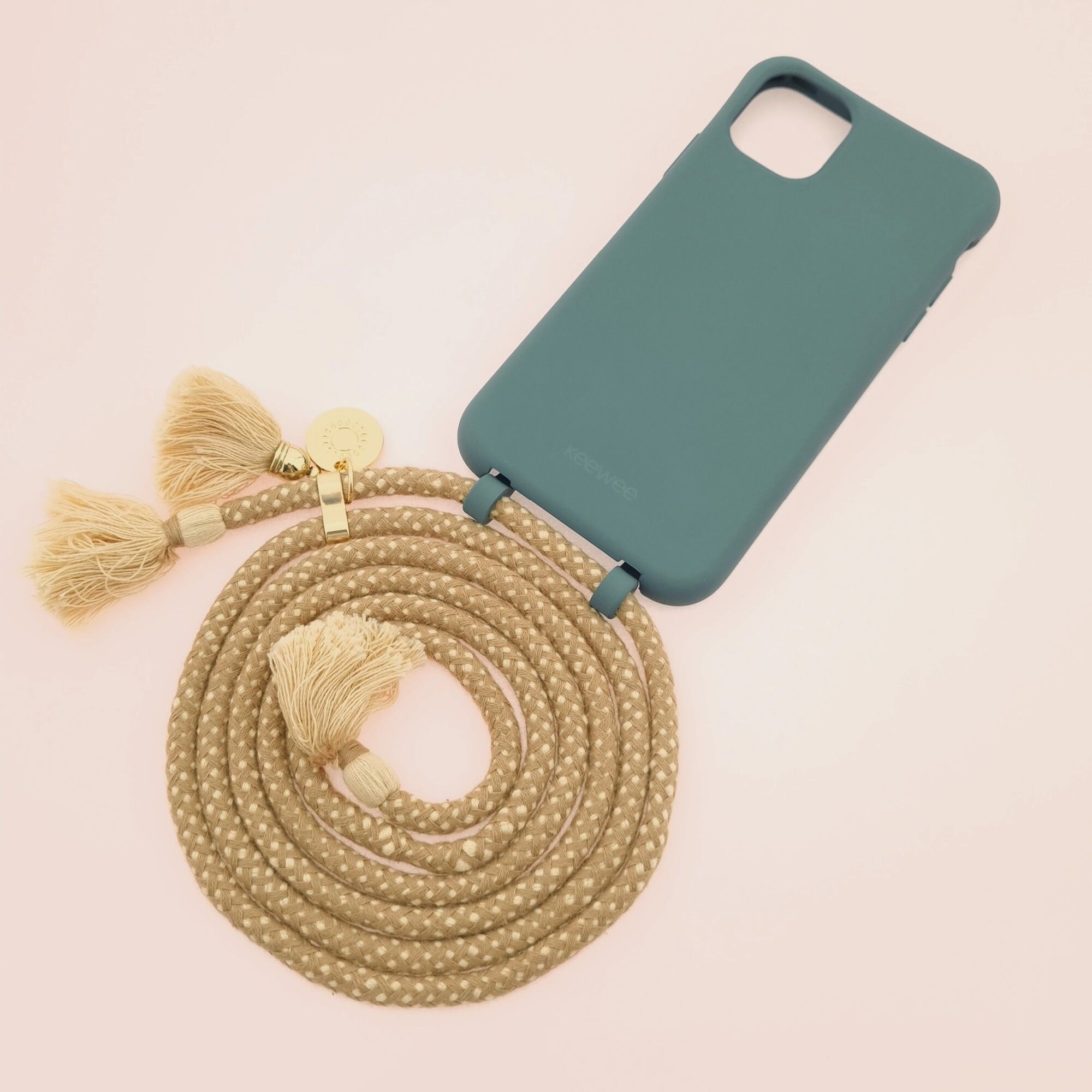 Achat Chaîne de téléphone portable Boho Duo PETROL & TOFFEE - Etui 2en1 ...