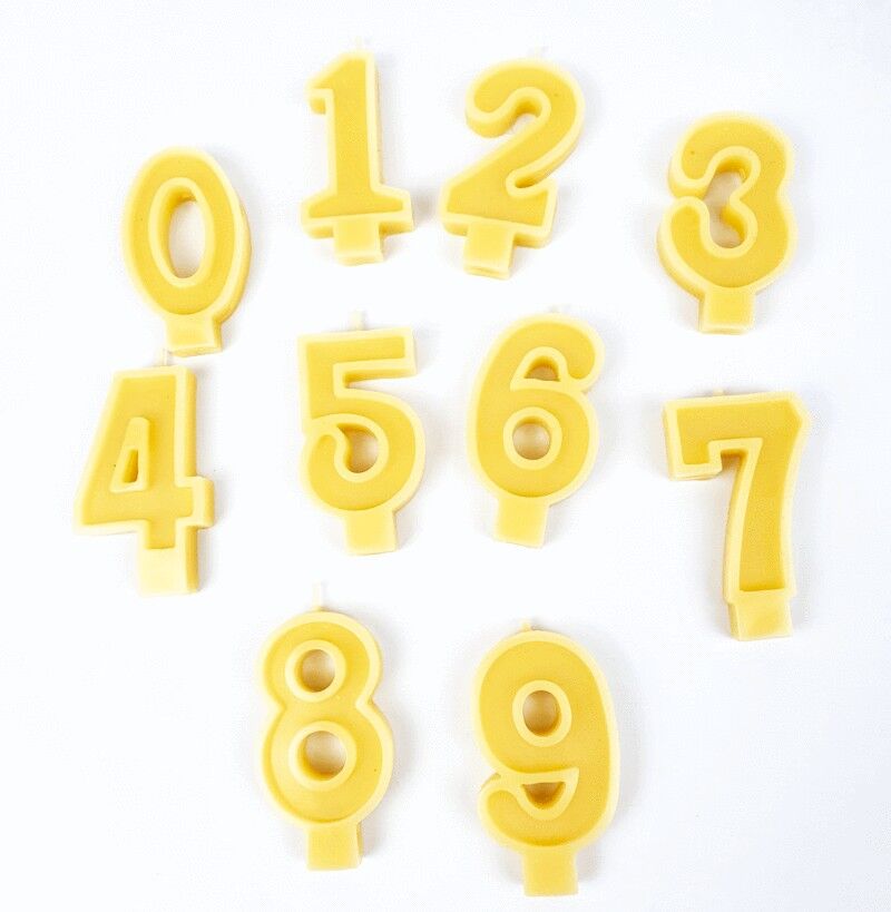 Buy wholesale Beeswax - Number candles