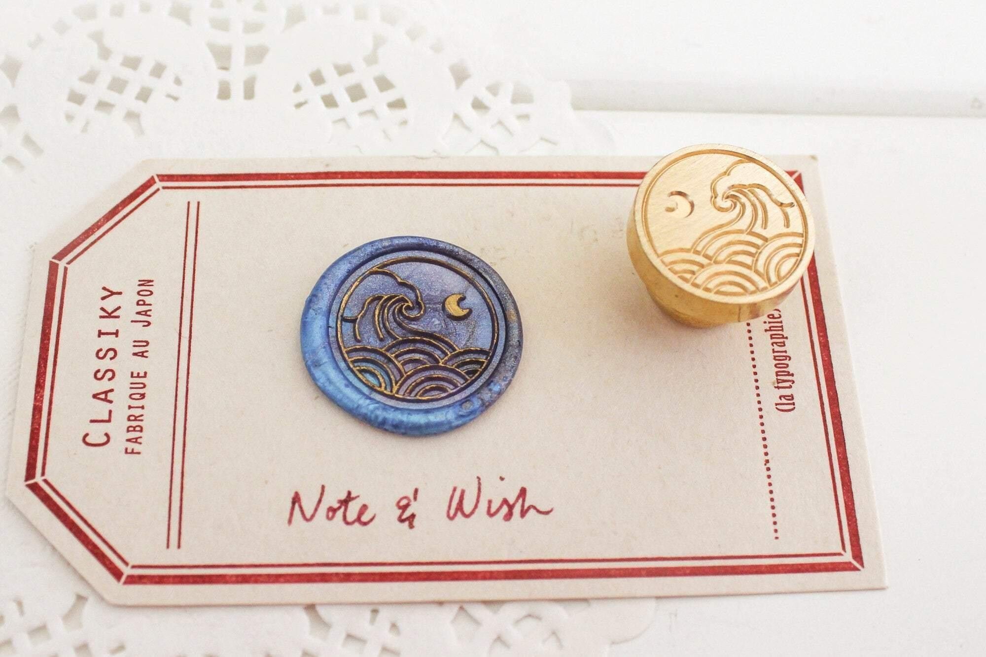 Achat Wave Wax Seal Stamp, Note & Wish Original Seal Stamp - Coffret de ...