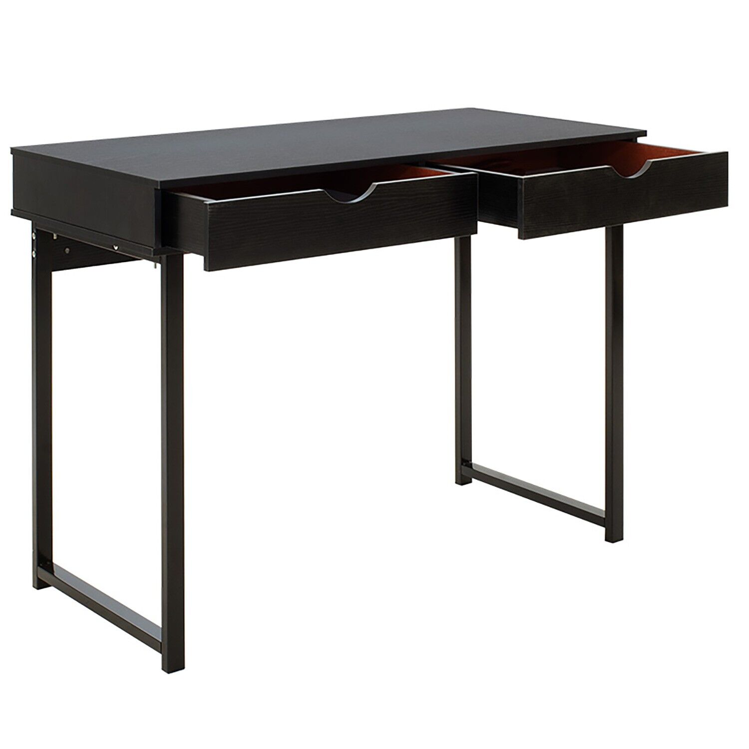 Buy wholesale Metalic computer table Vitor MDF in black color 100x48x75cm