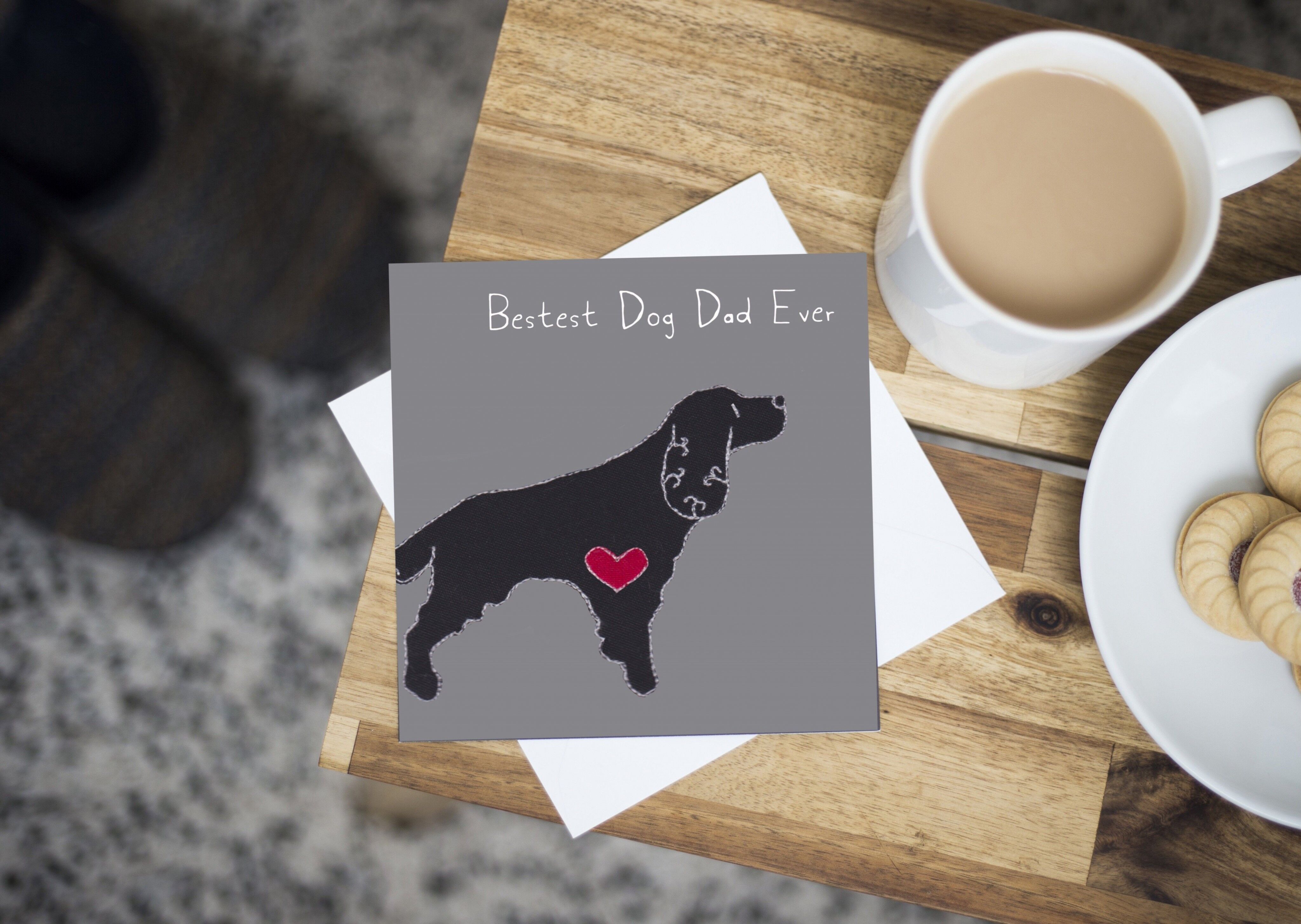 Buy wholesale Working Cocker Spaniel Dog Dad Birthday Card - Black